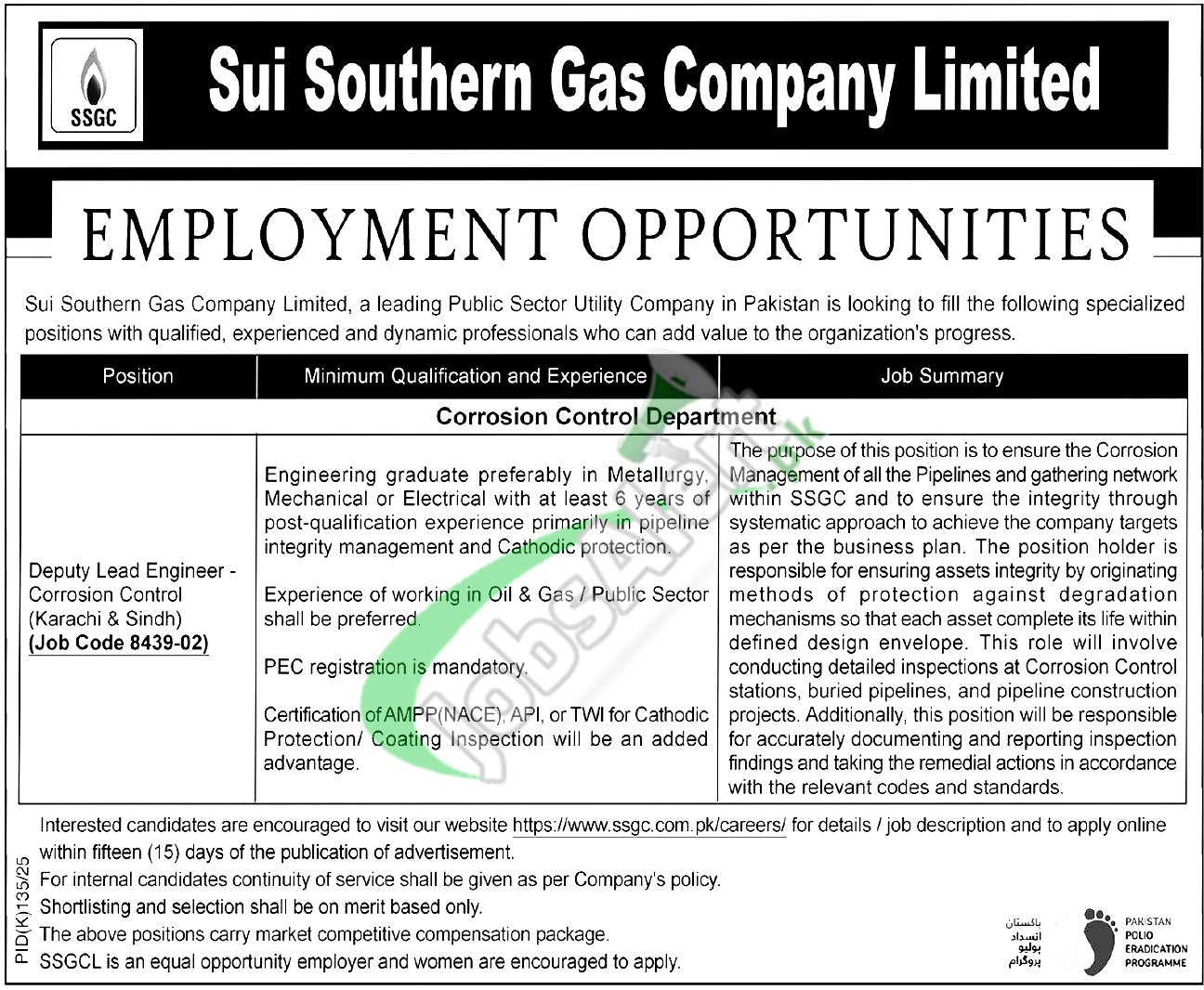 Sui Gas Department Jobs 2025 - Romote Jobs Pakistan